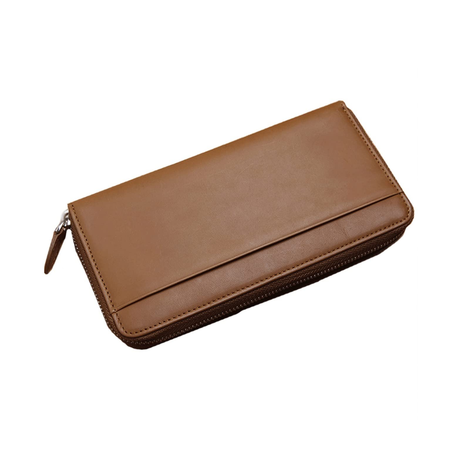 ZEBFYM Wallets for Men, Card Cases & Money Organizers, Multifunction Cowhide Wallets, Genuine Leather Business Wallets (Color : A)