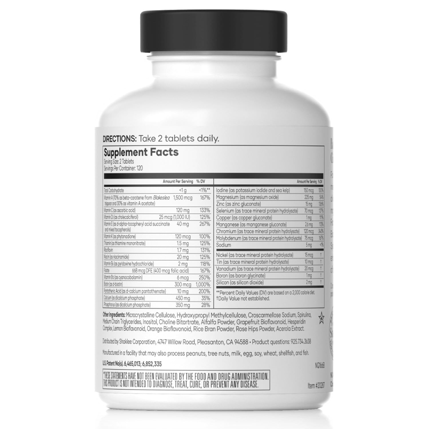 Shaklee - Vita-Lea® Men High Potency Multivitamin and Multimineral - Supports Heart, Immune, Bone, and Joint Health - Formulated for Men's Unique Needs - includes Vitamin C, D, and E - 240 Tablets