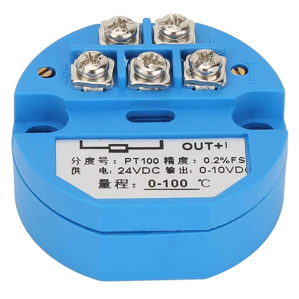 Temperature Sensor PT100 Temperature Transmitter Output 0-10V Good Sensitive PT100 Temperature Transmitter Module for Conversion of Resistance and Current