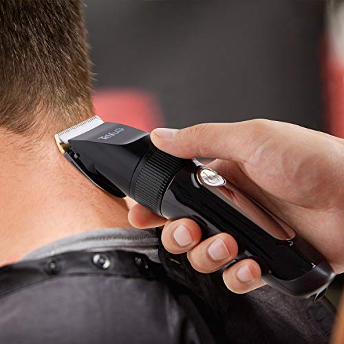 Telfun Professional Hair Clippers and Trimmer for Men - LED Display, IPX7 Waterproof, Cordless - with Replaceable Ceramic Blade Heads