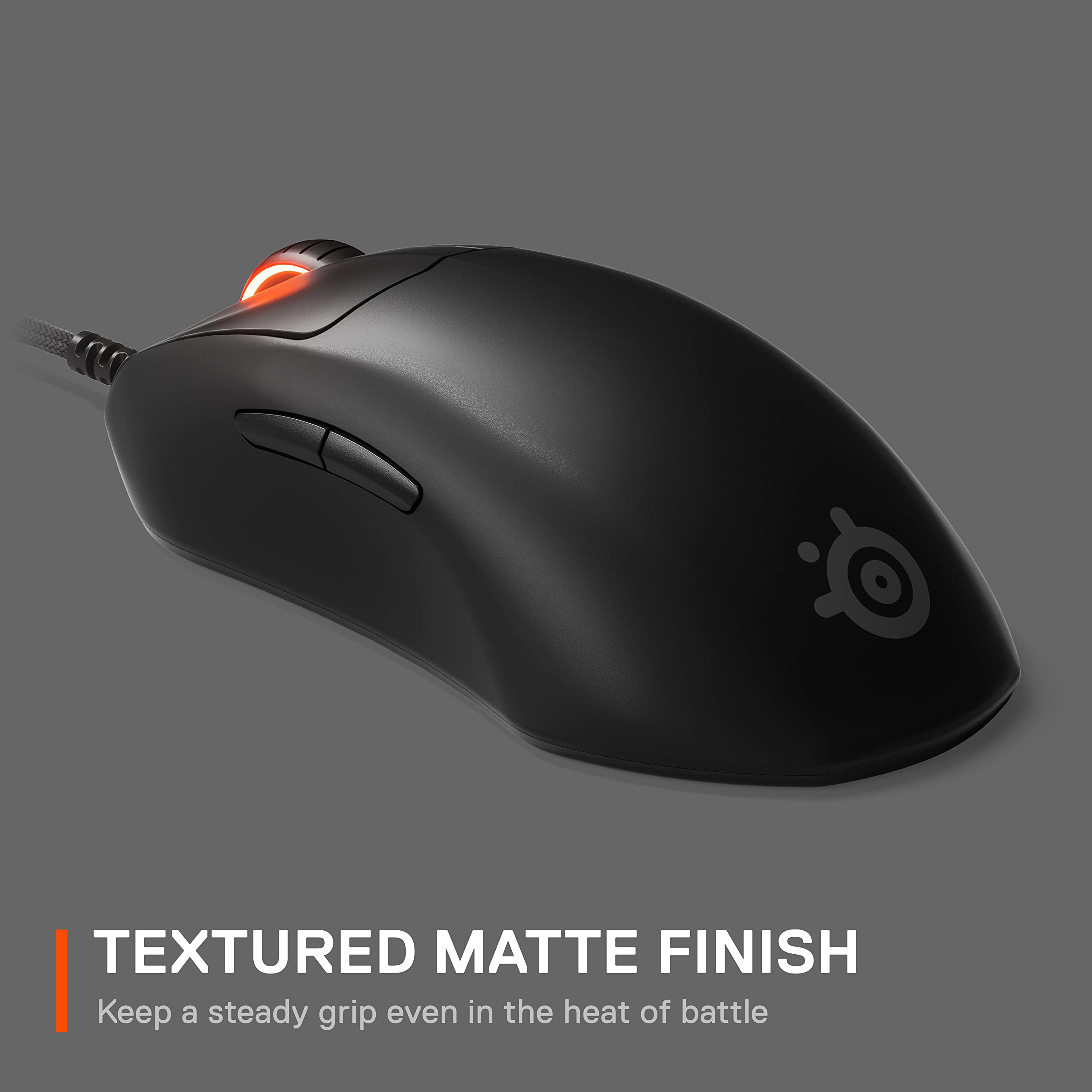 SteelSeries Esports FPS Gaming Mouse – Ultra Lightweight 69g – Prime Edition – 5 Programmable Buttons – 18K CPI TrueMove Pro Sensor – Magnetic Optical Switches – Customization - RGB Lighting – PC/Mac