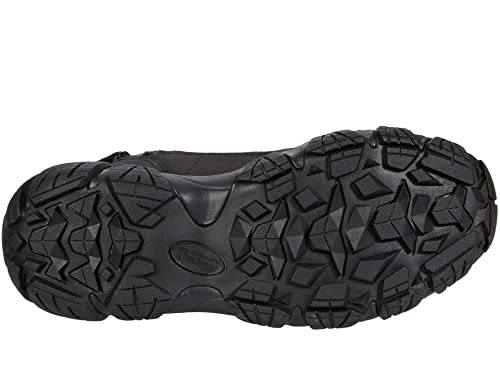 Thorogood Crosstrex 6 Waterproof Side-Zip Tactical Hiking Boots for Men - Lightweight Premium Leather and Breathable Nylon with BBP Membrane and Traction Outsole, Black/Grey - 14 W US