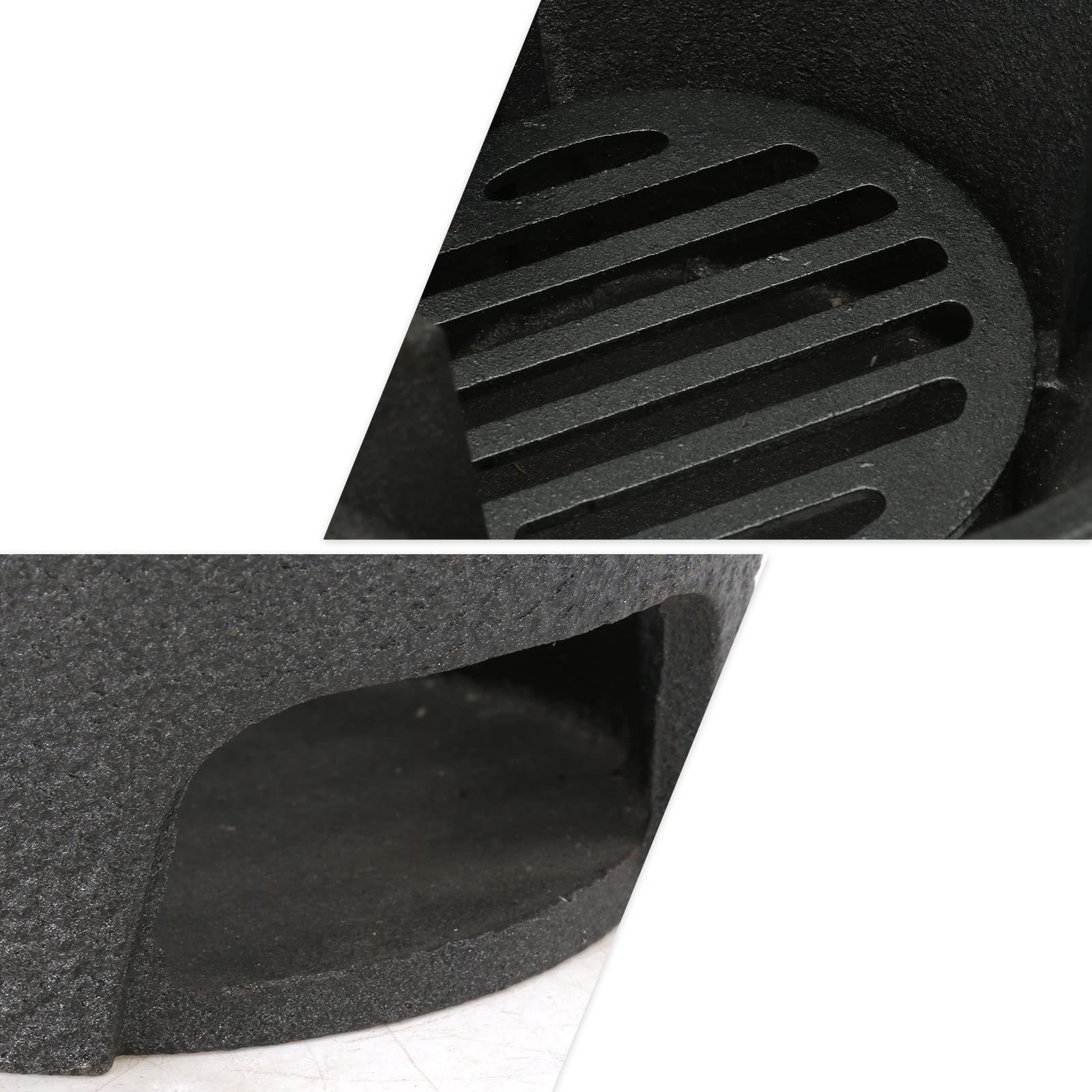TAMYID Charcoal Grills, Grill Charcoal Barbecue Stove Iron Camping Fire Tabletop Outdoor Small Indoor Plate Smoker Convenient Sturdy Travel