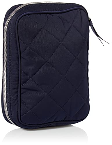Vera Bradley Women's Performance Twill Zip-around Jewelry Organizer Case, Classic Navy, One Size