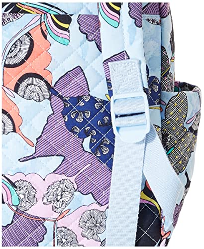 Vera Bradley Women's Cotton Small Backpack, Butterfly By - Recycled Cotton, One Size