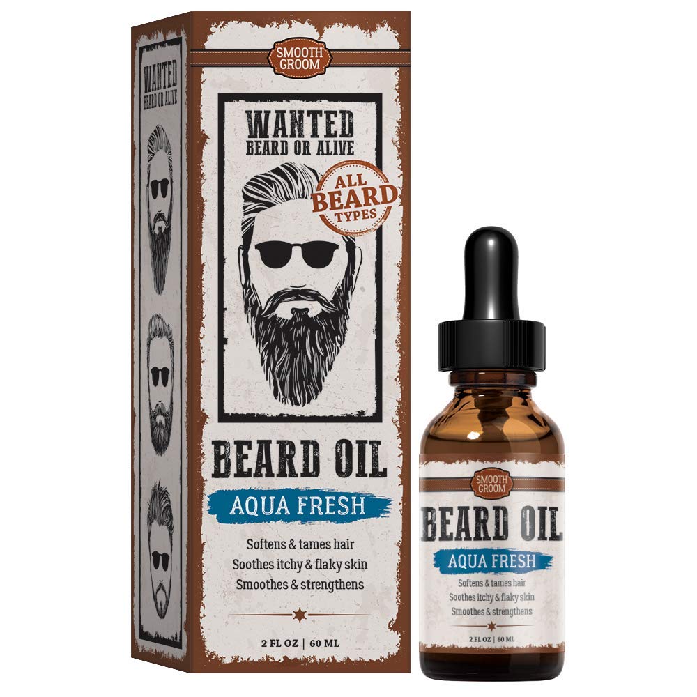 Smooth Groom Beard Oil Aqua Fresh 2oz / 60ml