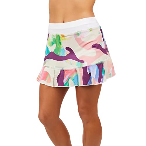 SOFIBELLA UV Colors Print 14 Inch Womens Tennis Skirt - Fantasy/L