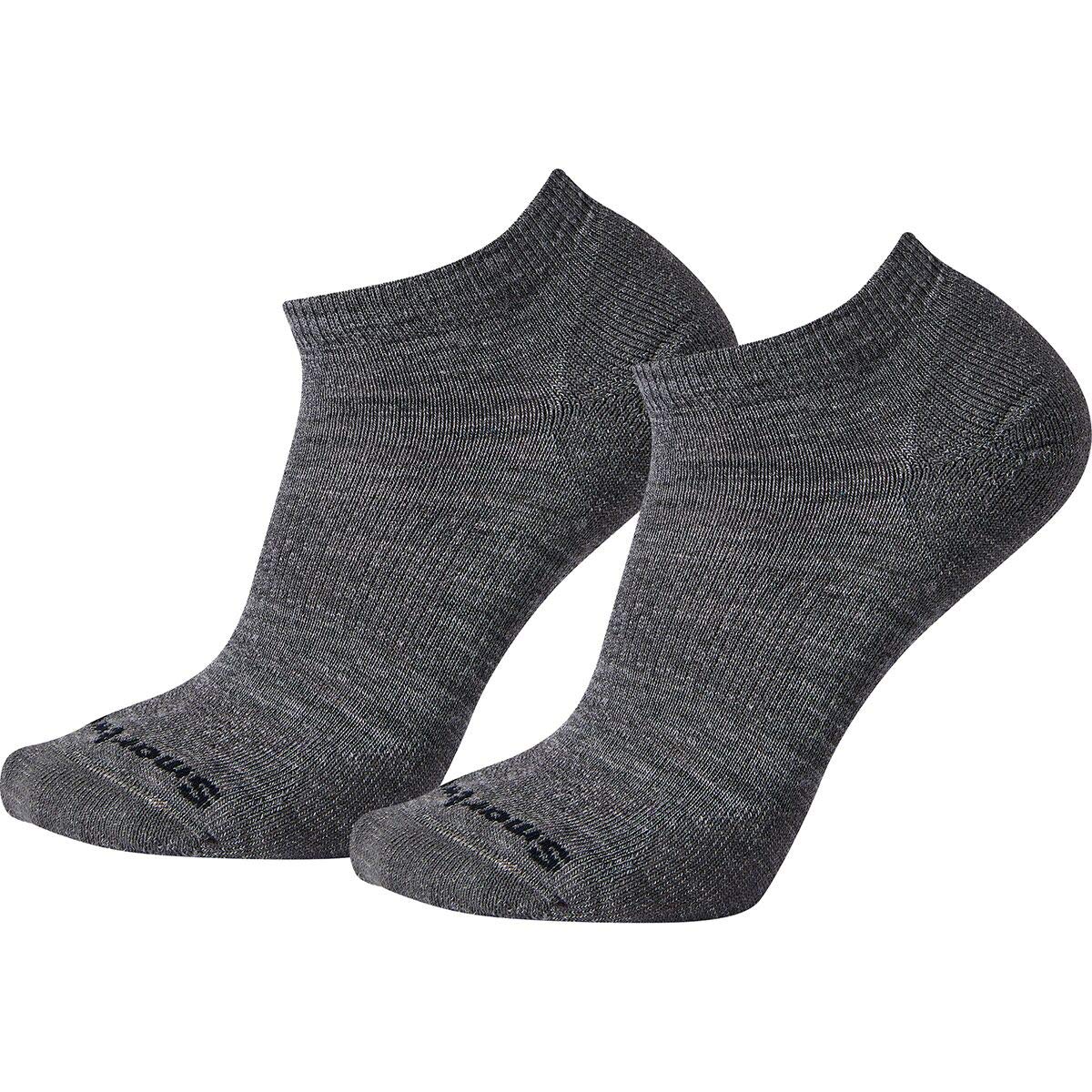 Smartwool Athletic Light Elite Micro 2-Pack Medium Gray LG (US Men's Shoe 9-11.5, Women's Shoe 10-12.5)