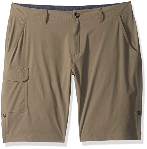 Solstice Apparel Women's Stretch Roll Up Short, Bark, 14