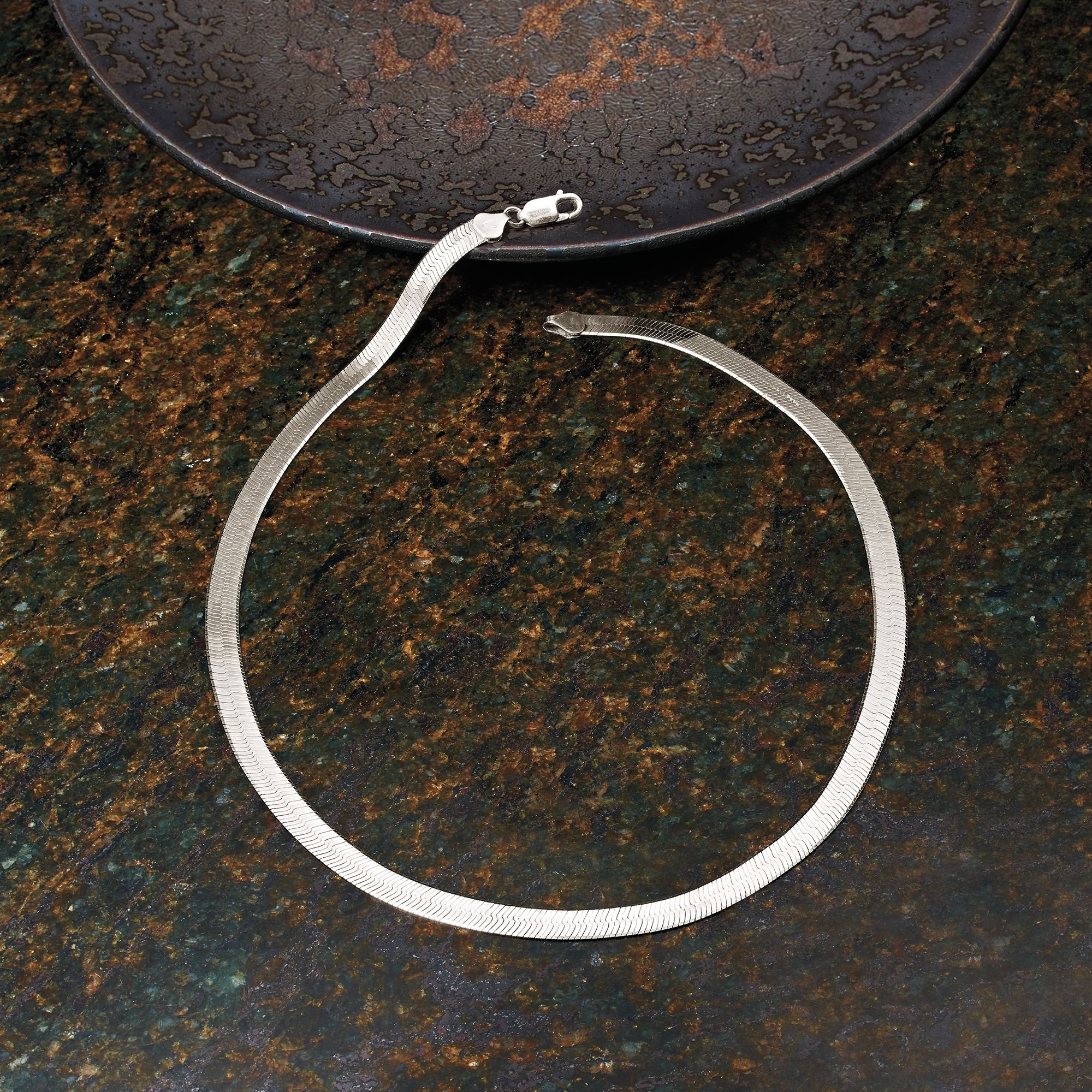 Ross-Simons Italian 6mm Herringbone Chain Necklace