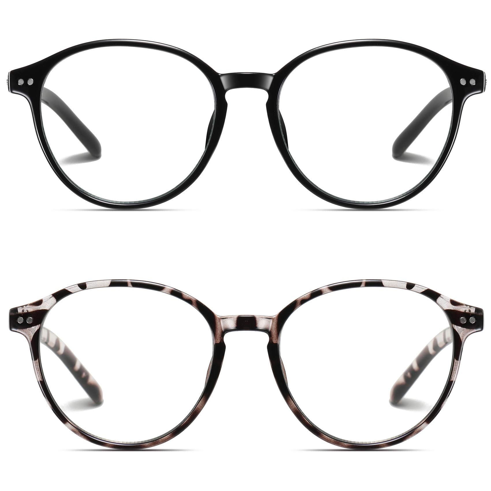 STORYCOAST Blue Light Blocking Glasses for Women Men,Round Frame Eyeglasses,Unisex Gaming Computer Glasses