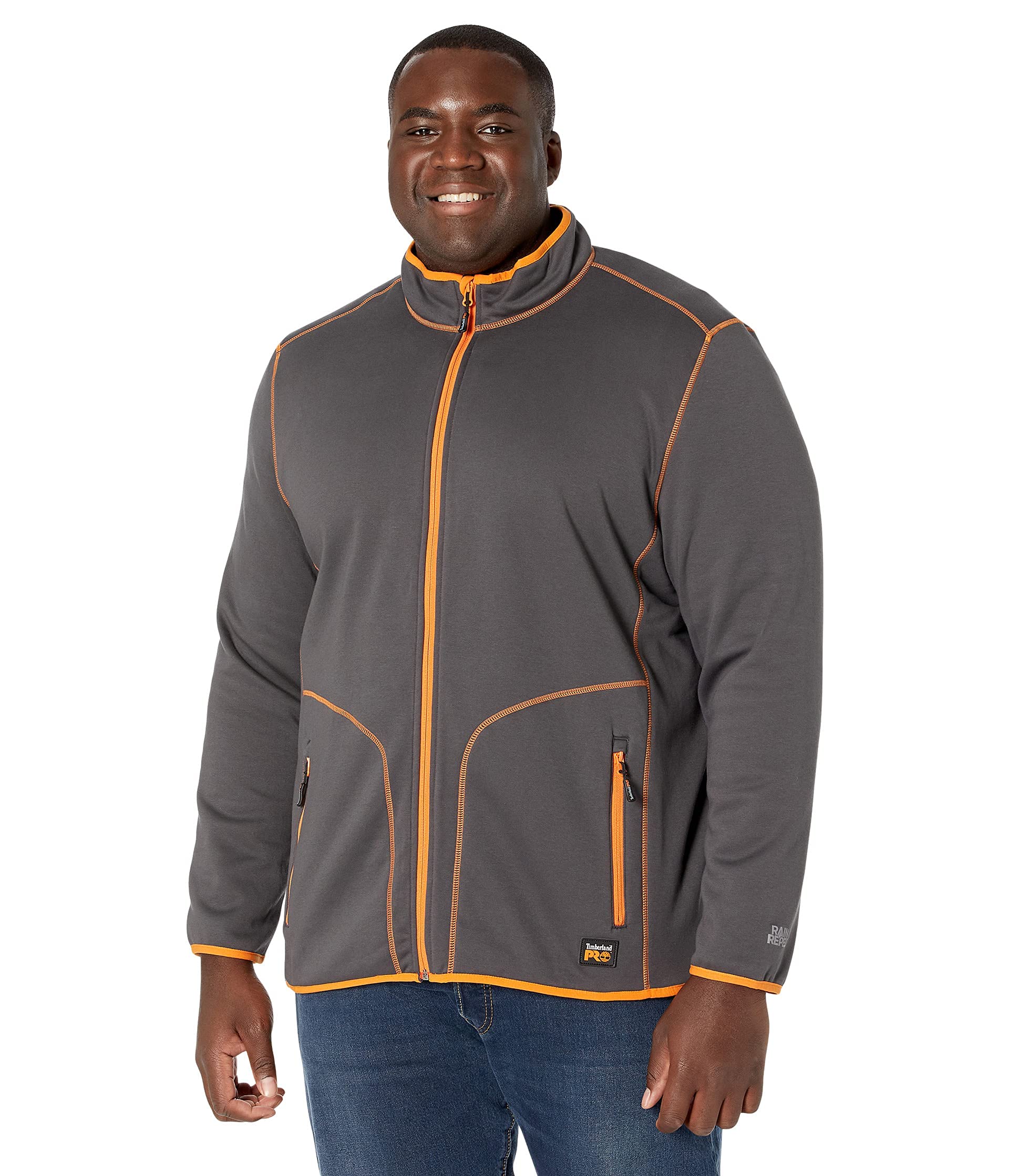 Timberland PRO Men's Big & Tall Ballast Midlayer with Abrasion Resistance (Big/Tall), Asphalt, 3XL