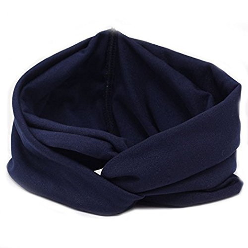 Shimmer Anna Shine Navy Headbands for Women (Twist)