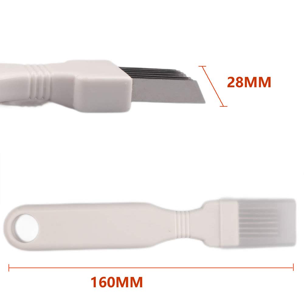 Scallion Cutter Shred Knife Vegetable Cutter Stainless Steel Blade Slice Cutlery Sharp Easy Quick Kitchen Tool scallion slicer shredder (One Pack (White Color))