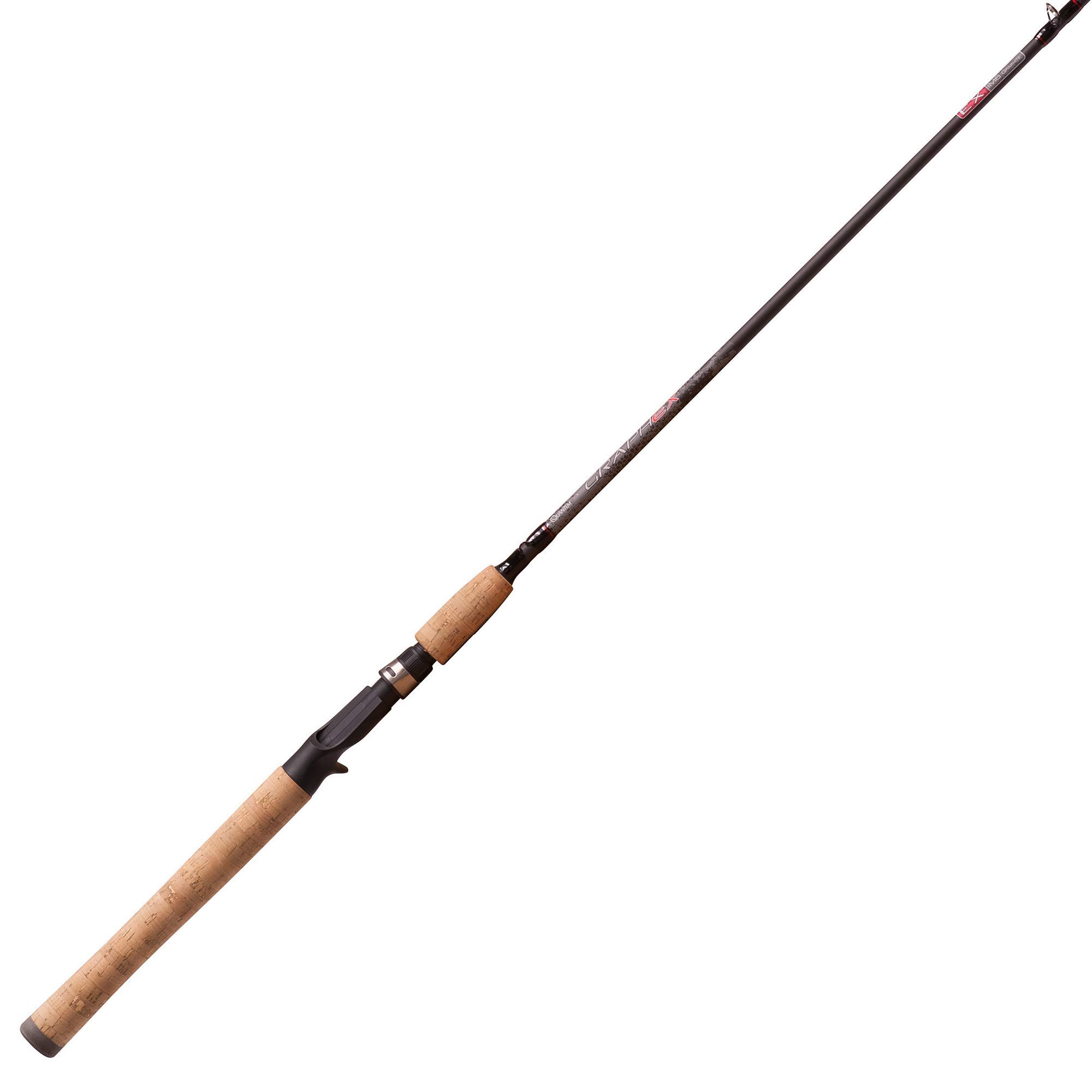 Quantum Fishing Graphex Medium Casting Rod (1-Piece), 5-Feet 6-Inch, Black