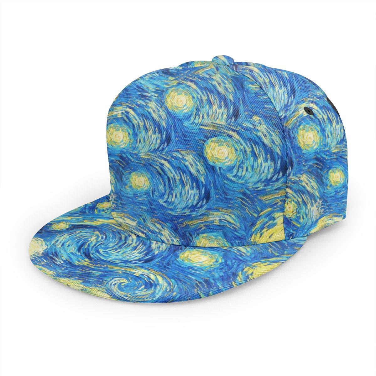 Snapback Hat Hip Hop Baseball Cap Flat Bill Brim Adjustable Trucker Hat for Men Women