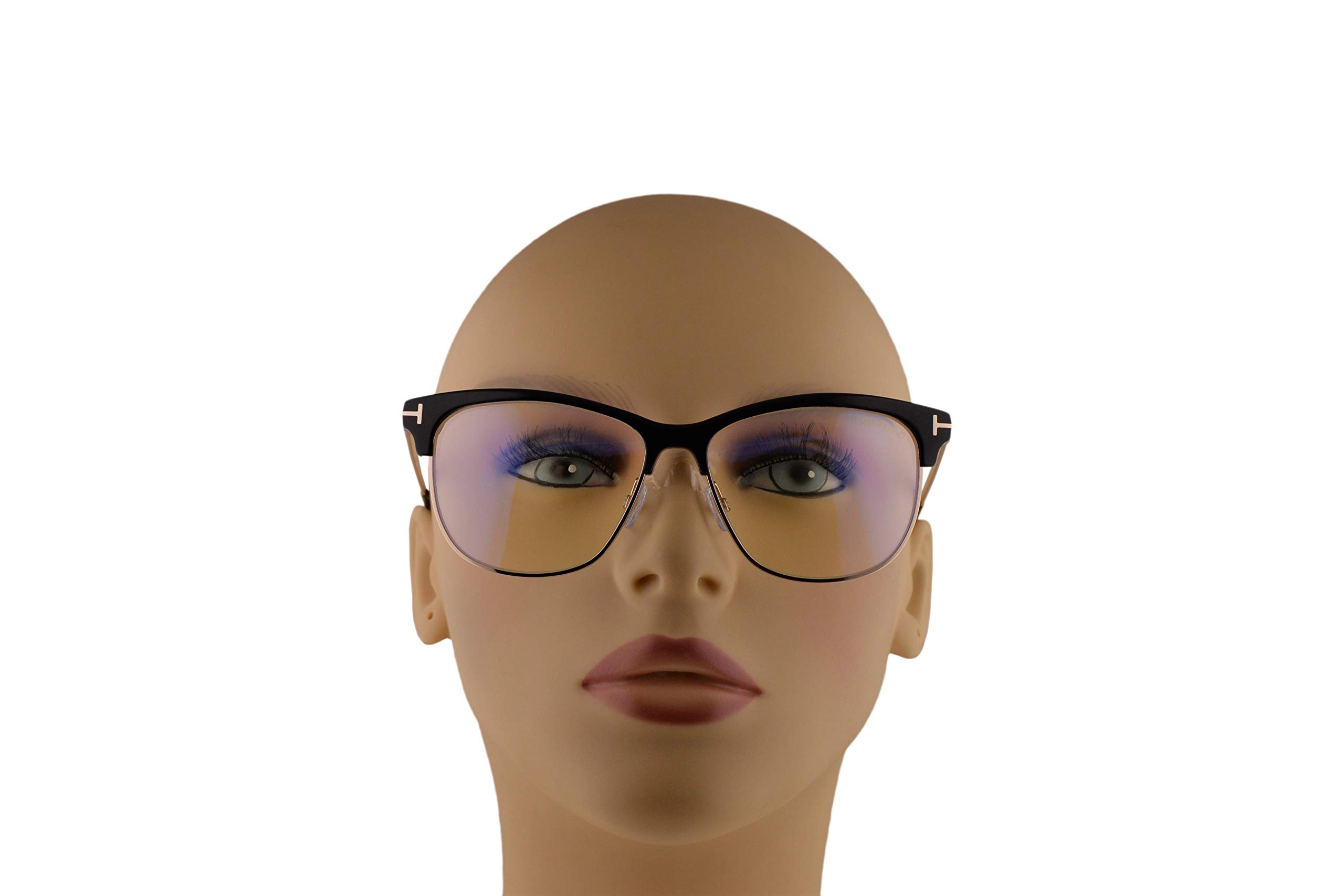 Tom Ford FT5546B Eyeglasses 52-14-140 Shiny Black w/Demo Clear Lens 001 FT5546-B FT 5546B TF 5546-B TF5546B TF5546-B