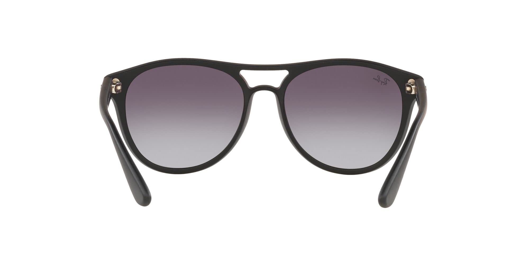 Ray-Ban Men's RB4170 Brad Round Sunglasses, Rubberized Black, 58 mm