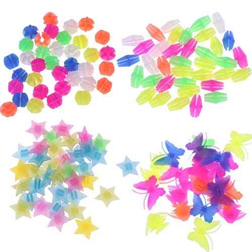 Yitaocity 135Pcs Multicolour Kids Bicycle Spoke Dokey Beads Different Designs Cute Biking Wire Beads Accessories Decorations for Kids