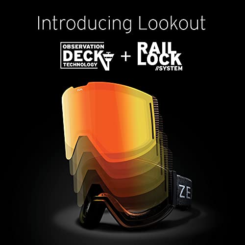 Zeal Optics Lookout RLs + ODT Snow Goggle w/Bonus Lens, John Fellows/Automatic+ GB,Medium Fit