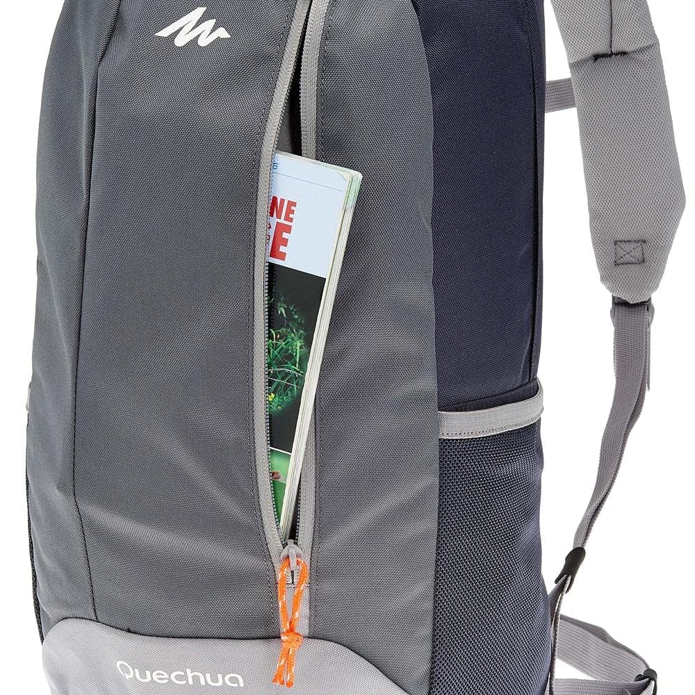 QUECHUA NH100 20L HIKING BACKPACK - BLACK/GREY