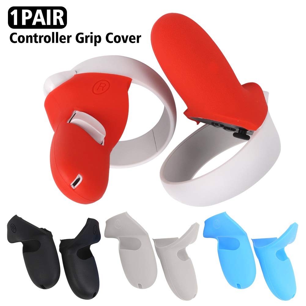 VR Glasses Controller Grip Cover for Oculus Quest 2,Shockproof VR Glasses Accessories Silicone VR Grip Protector