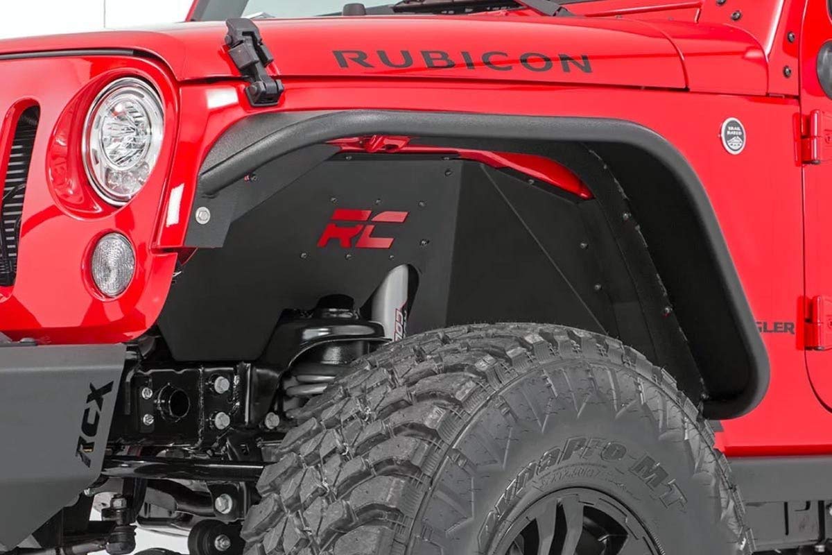 Rough Country Front Inner Fenders for 2007-2018 Jeep Wrangler JK - 1195