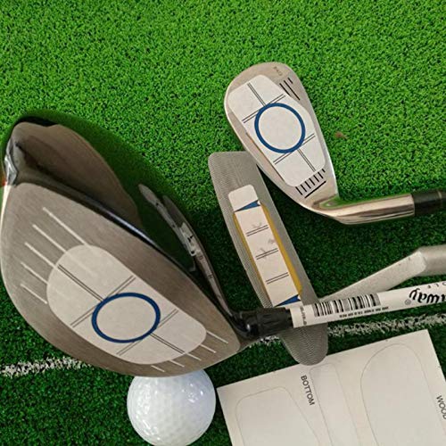 Superdone 10 Sets Golf Practices Improve Skills Impact Tapes Labels Recorder Kit Golf Beginner for Woods Irons and Putter