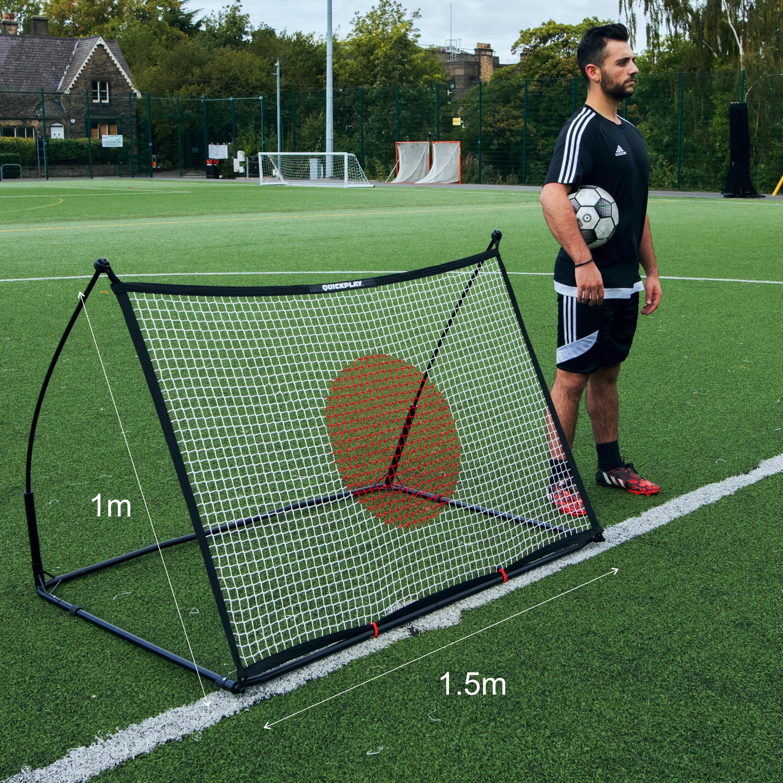 QUICKPLAY Spot Target Soccer Rebounder | Perfect for Team or Solo Soccer Training 7x7'