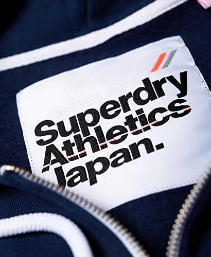 Superdry Womens La Athletic Zip Hoodie City Navy Size 6