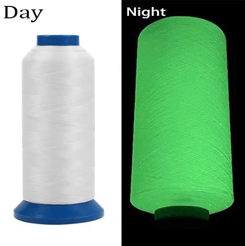 TcJ-Chen 3000Yards / 2700M Glow in The Dark Embroidery Thread (White)