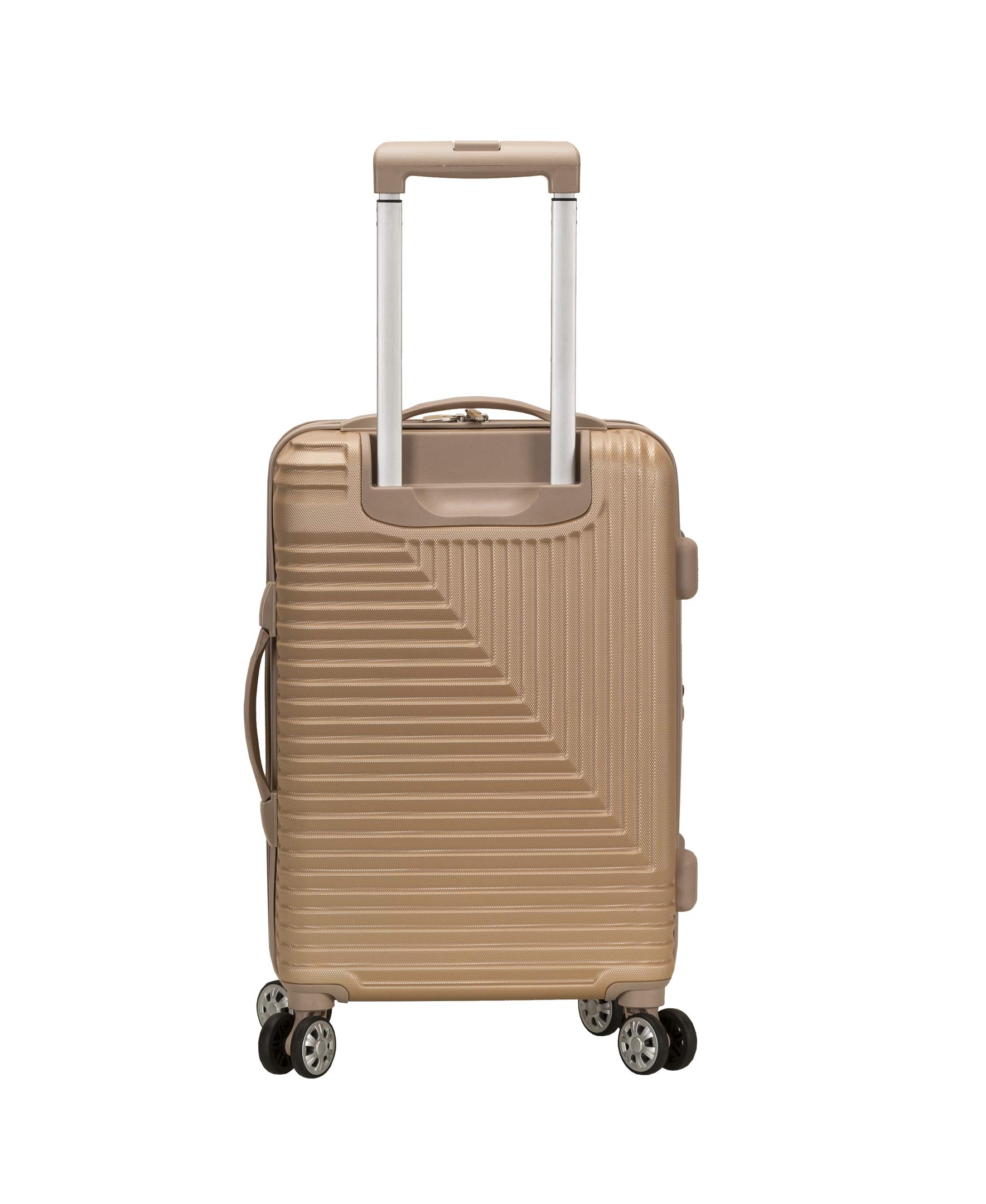 Rockland Star Trail Hardside Spinner Wheel Luggage, Champagne, 2-Piece Set (20/28)