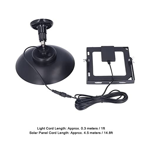 Solar Panel LED Lamp 270¡ã Adjustable Solar Pendant Light Solar Outdoor Round Light with Remote Control IP65 Waterproof LED Hanging Shed Light