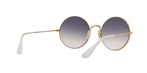 Ray-Ban RB3592 Ja-Jo Round Sunglasses, Gold/Light Brown Gradient Blue, 50 mm