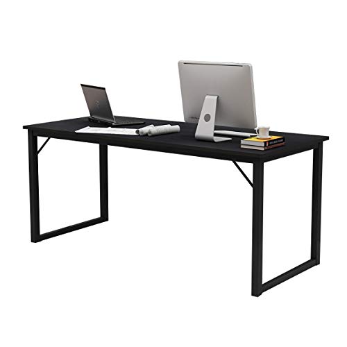 soges 63 inches Computer Desk Large Office Desk Computer Table Study Writing Desk for Home Office, GC-P2JJ-160BK