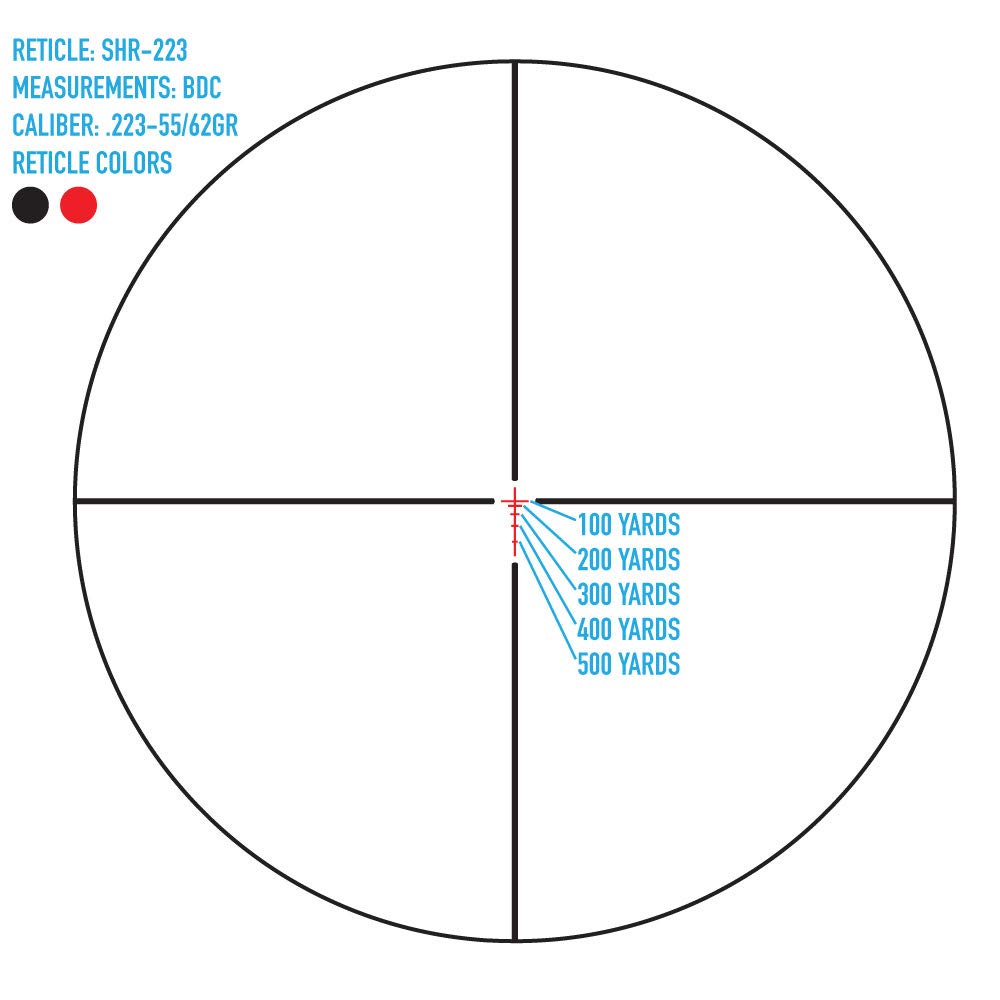 Sightmark 3-12x32 SHR-223 Rifle Scope