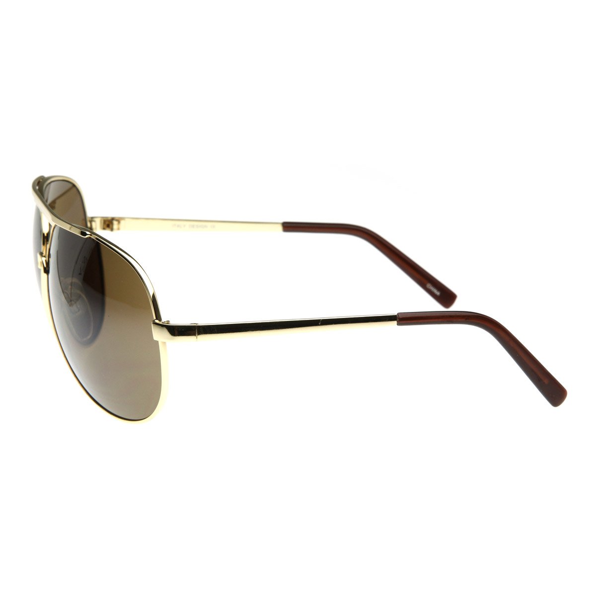 zeroUV Oversized Aviator Sunglasses for Men and Women, UV400 Protected 80s Style Large Aviators 70mm (Black/Smoke)