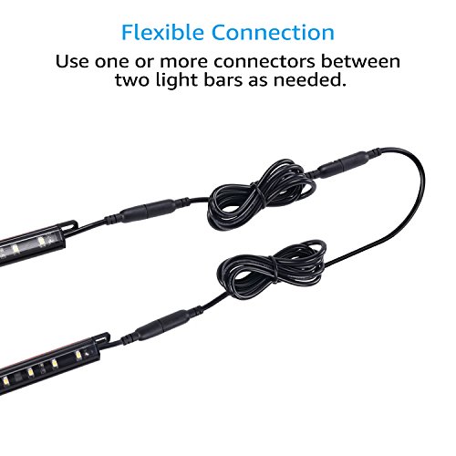 TORCHSTAR 39 Inches Interconnect Cable, Gun Safe Lighting Kit Extension Cable, Under Cabinet Light Extension Cord, LED Under Cabinet Lighting Accessories, Pack of 4