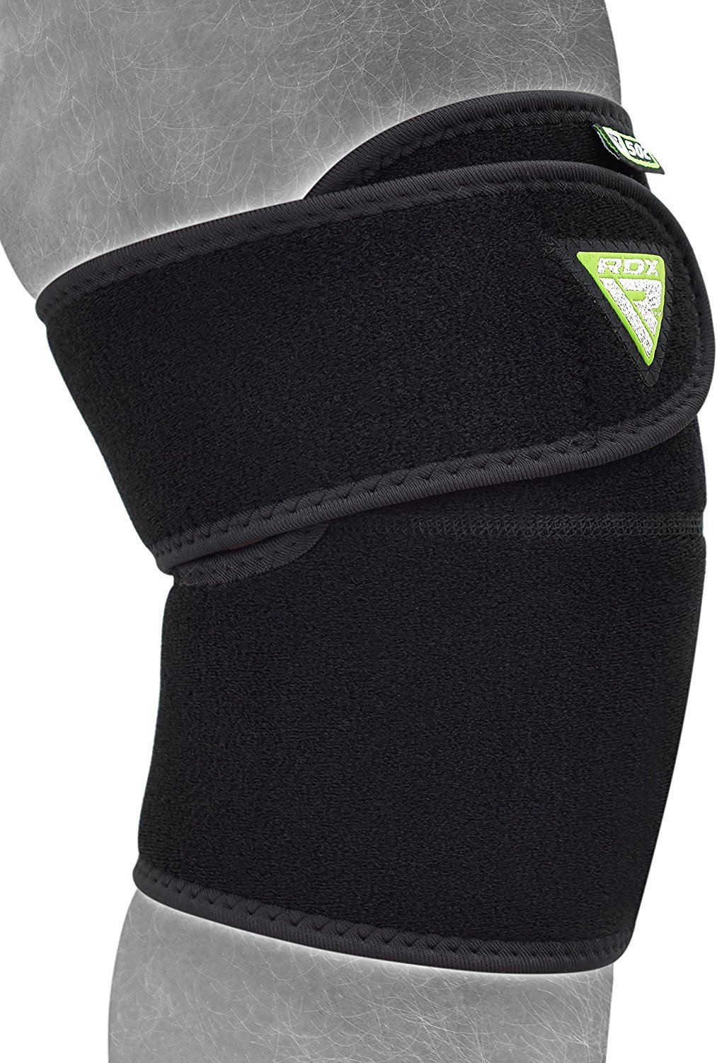 RDX Knee Support Brace, Adjustable Elasticated Compression Guard for Tendonitis, Joint Pain Relief, Arthritis, ACL, Meniscus Tear, Strain Protector for Sports Workout. SOLD AS SINGLE ITEM.
