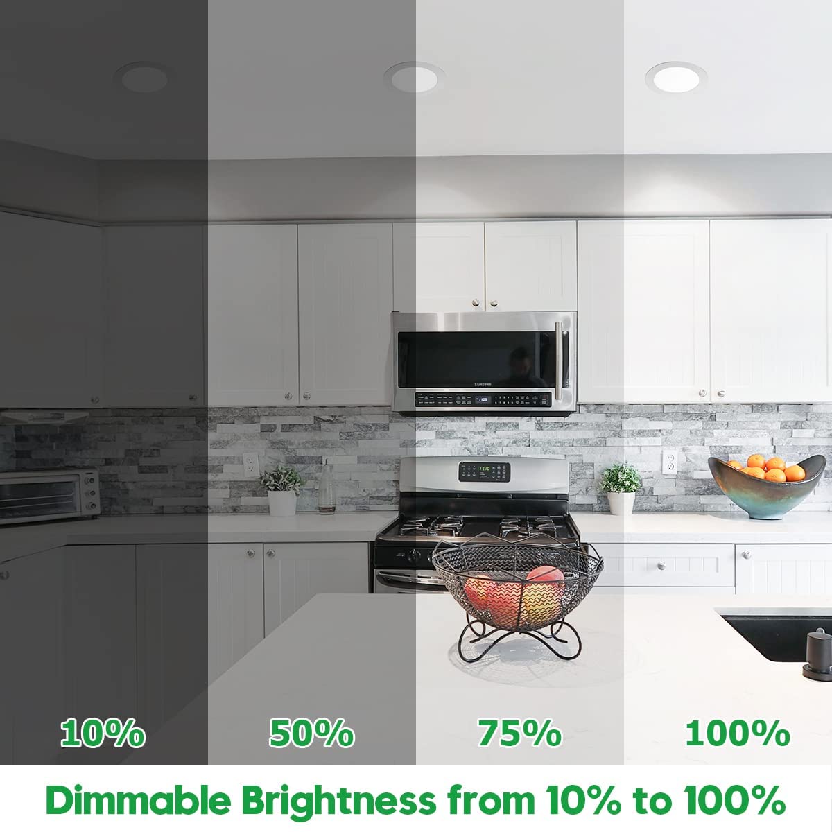 TDLOL 12Pack 5000K/4000K/3000K CCT Selectable 6 Inch Ultra Thin Recessed Light with Junction Box, 100W Equivalent Dimmable Slim Downlight, 950LM High Brightness Recessed Light Fixtures-ETL Listed