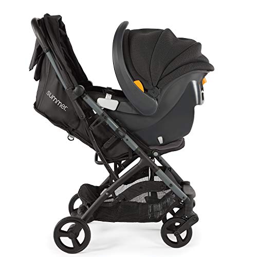 Summer 3Dpac CS Compact Fold Stroller with The Affirm 335 DLX Rear-Facing Infant Car Seat (Slate Gray) and Affirm 335 Infant Car Seat Adapters