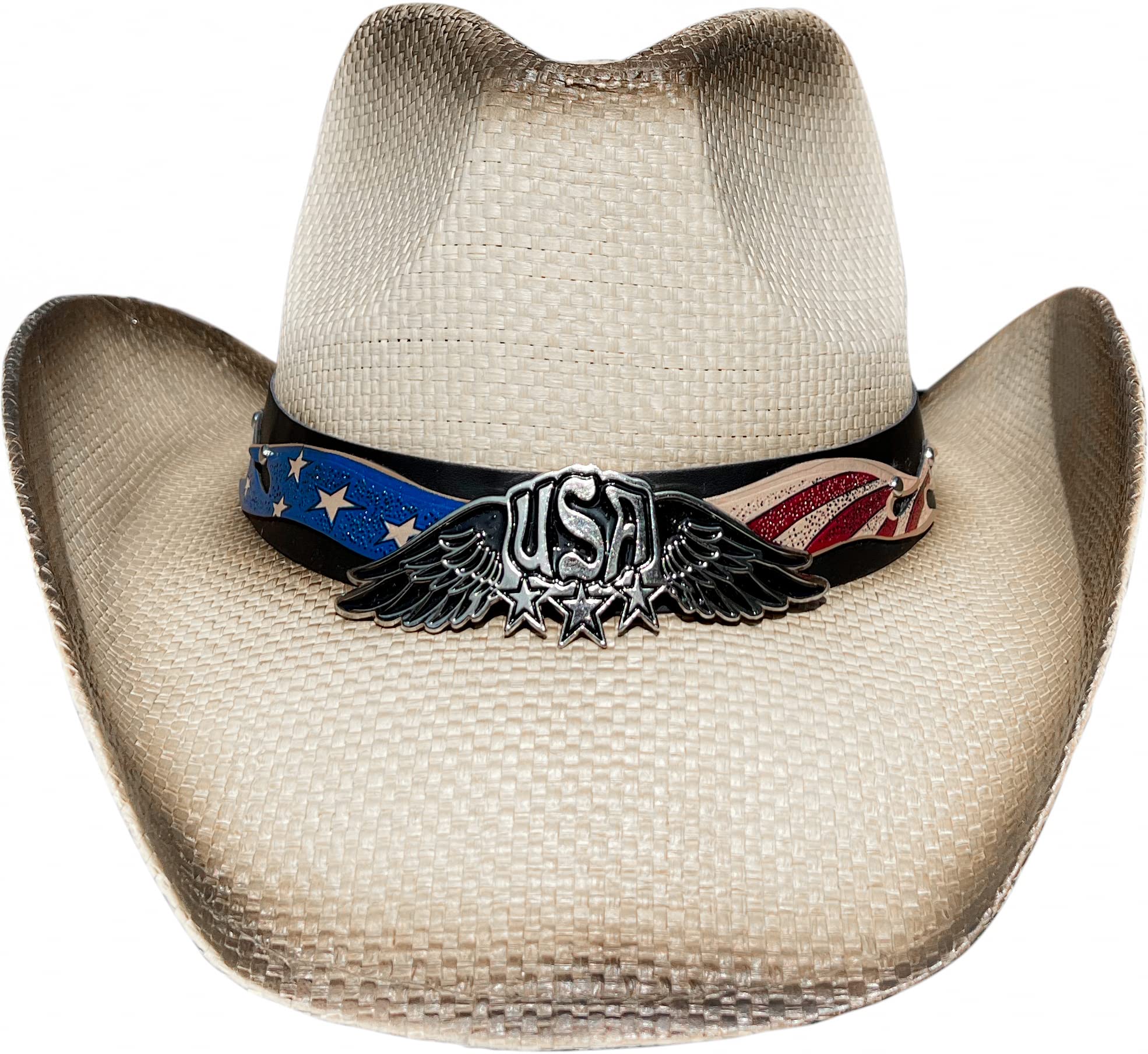 Western Outback Cowboy Hat Men's Women's Style Straw Felt Canvas