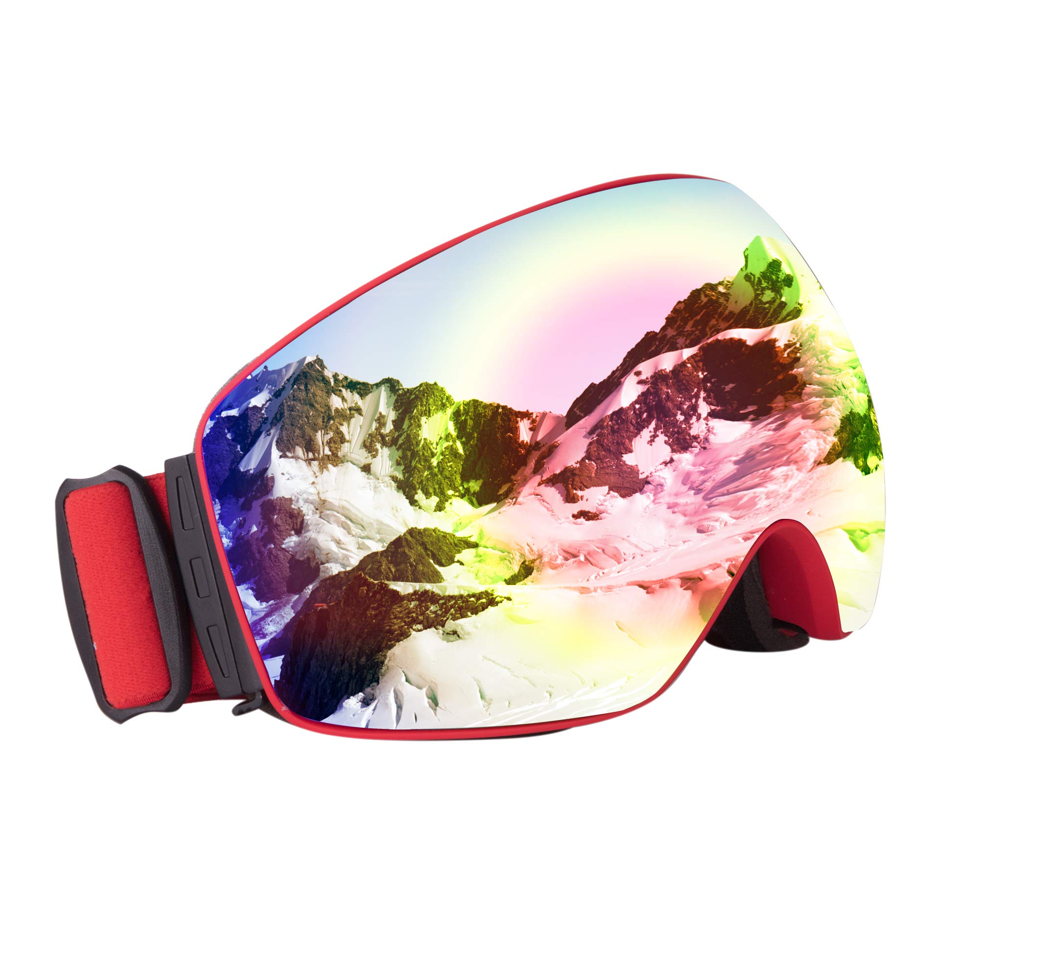 Ski Goggles, Snowboard Goggles for Men & Women, Anti-Fog Winter Glasses UV