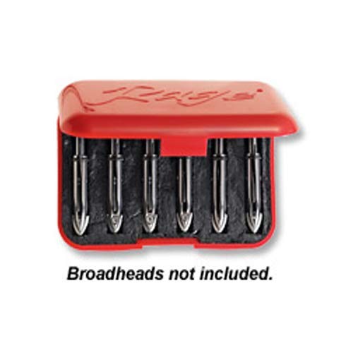 Rage Cage Broadhead Case (Holds-6), Red, One Size