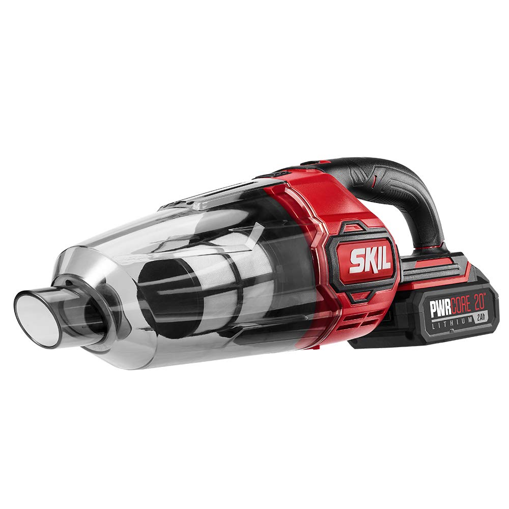 SKIL PWRCore 20V Handheld Vacuum, Includes 2.0Ah Lithium Battery and PWRJump Charger - VA593602