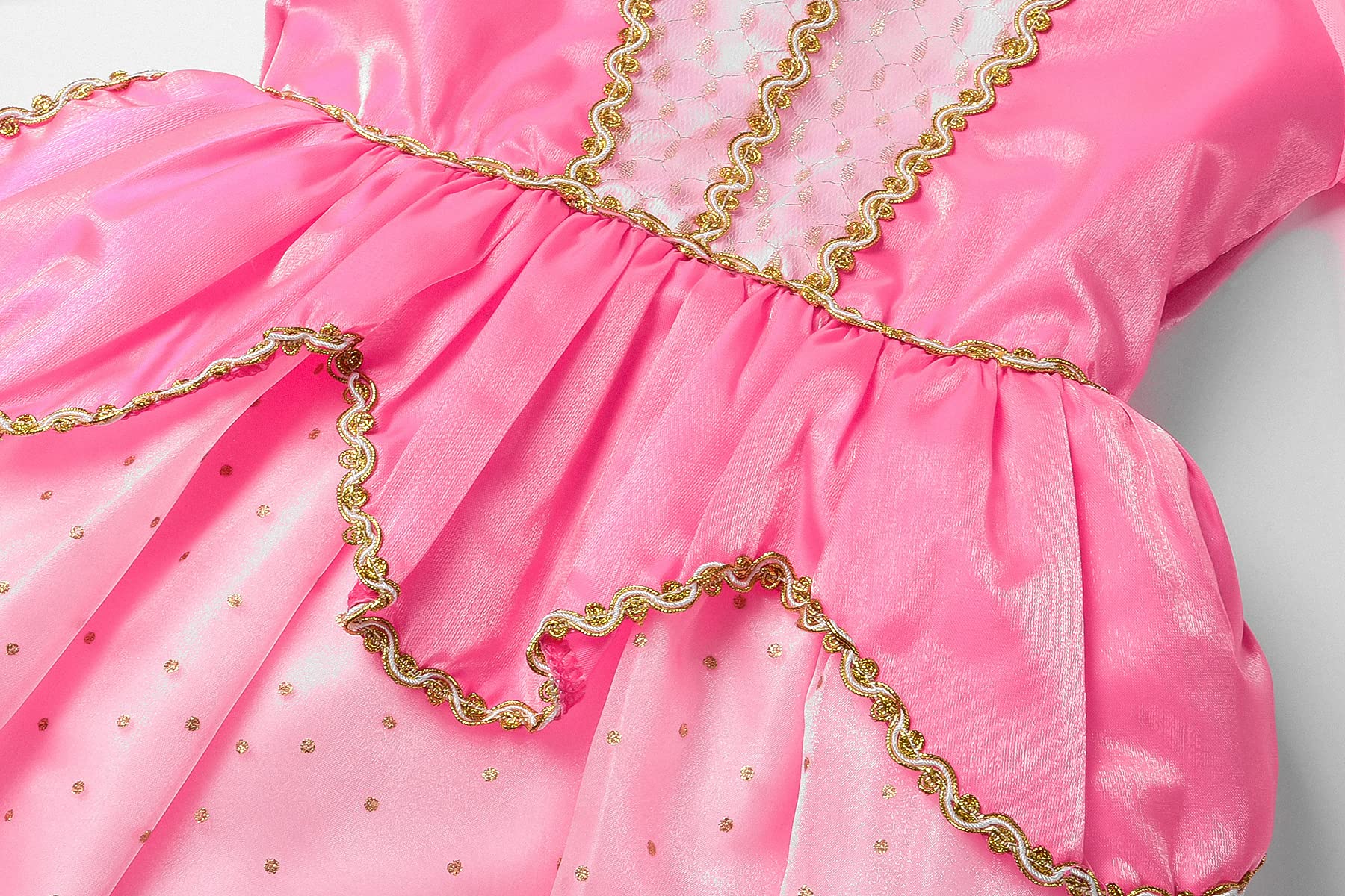 ReliBeauty Girls Princess Dress up Costume with Accessories, 4T, Pink