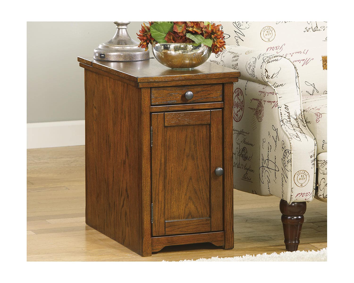 Signature Design by Ashley Laforn Chairside End Table Living Room Furniture, 0, Light Brown