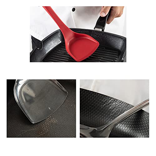 SEWALL Heat Resistant Silicone Cooking Tools Kitchen Utensils Set Baking Pastry Tools Spoon Accessories (Size : Rojo)