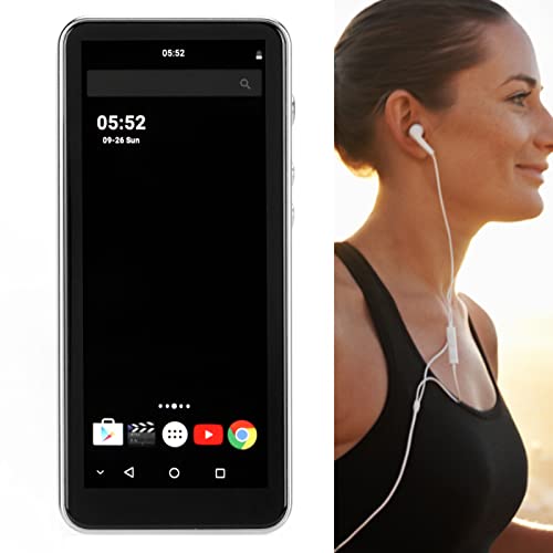 WiFi Mp3 Player with for Bluetooth, Full Touch HD Screen Mp3 Mp4 Player with Speaker, Portable HiFi Sound Music Player, USB 16GB MP4 Player, Expandable Up to 128GB (Sky Color)