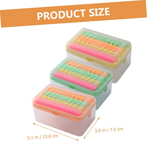 ULTECHNOVO 3pcs Multifunctional Soap Box Soap Dish for Bathroom Soap Dishes for Bar Soap Laundry Soap Dispenser Small Soap Container Foaming Bar Soap Dispenser Plastic Tool Household